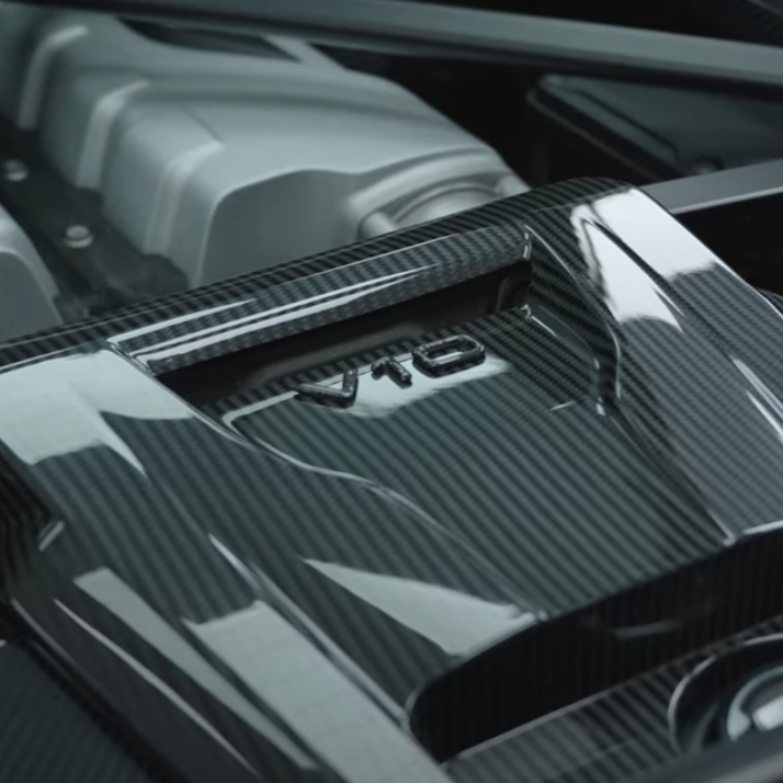 Audi R8 Engine Bay Carbon Fiber Kit 7-Piece | Audi R8 Gen 2 Parts