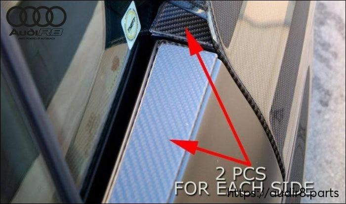 Audi R8 Door Trim | Gen 1 Audi R8 Trims 4-Piece Kit Carbon Fiber