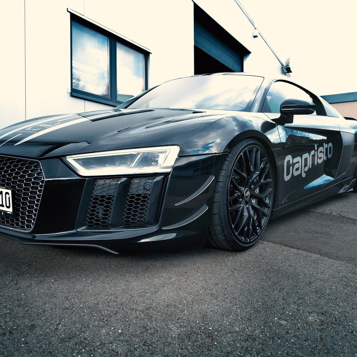Enhance Your Gen 2 Audi R8 with Carbon Fiber 4-Piece Front Fins